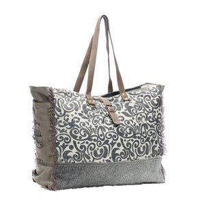 Myra Bag | Bags | Myra Bag Floral Print Weekend Tote Hairon Leather ...